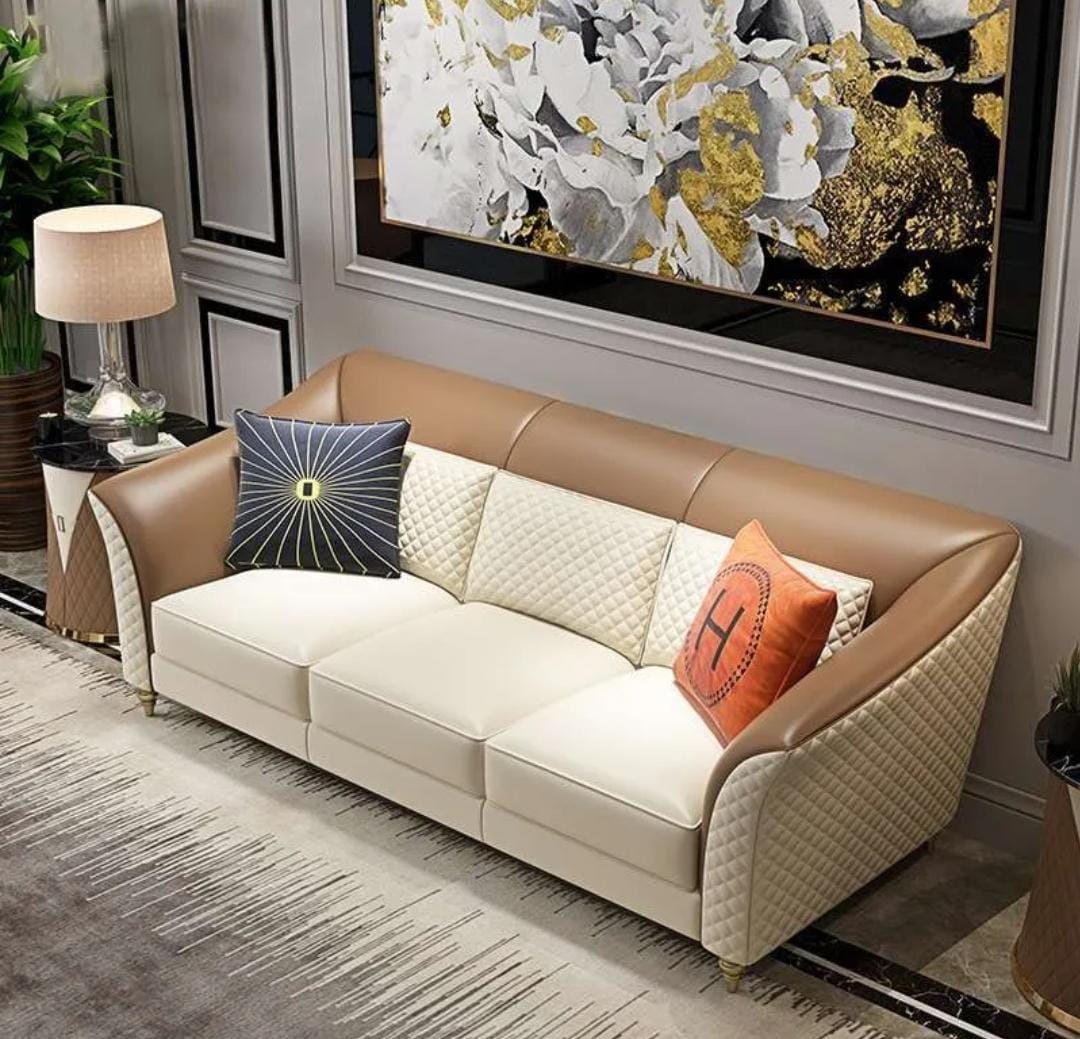 Royal Interiors Wooden Sofa Set - Royal Interiors